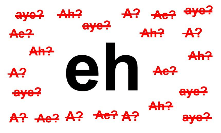 A final, binding ruling on the correct spelling of the word “eh” | The ...
