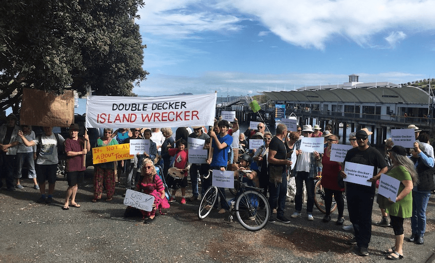 Waiheke island hosts New Zealand’s bougiest protest | The Spinoff