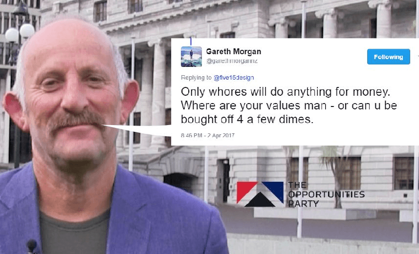 An amazing two hours of Gareth Morgan raging at people on Twitter about ...