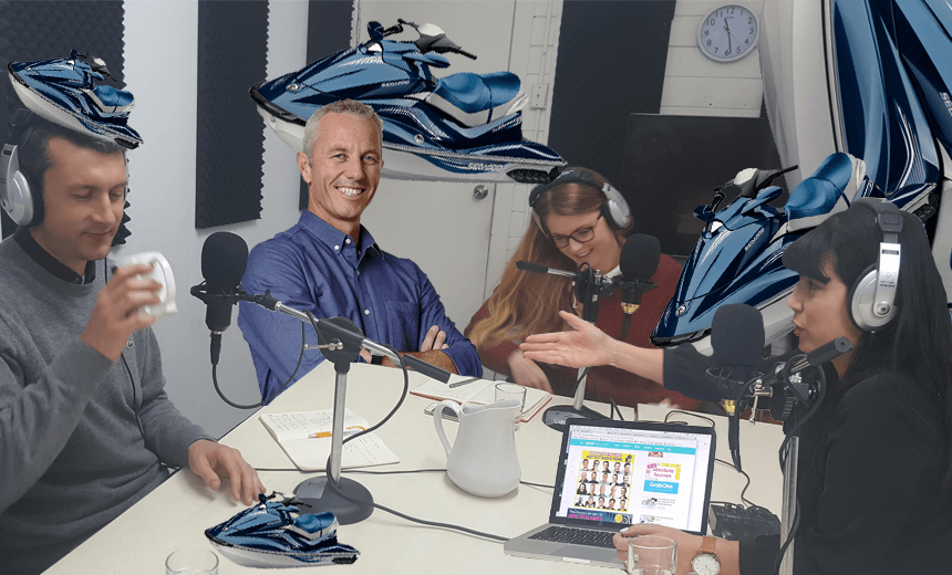 The Real Pod: Mark Richardson did a poo off a jet ski | The Spinoff