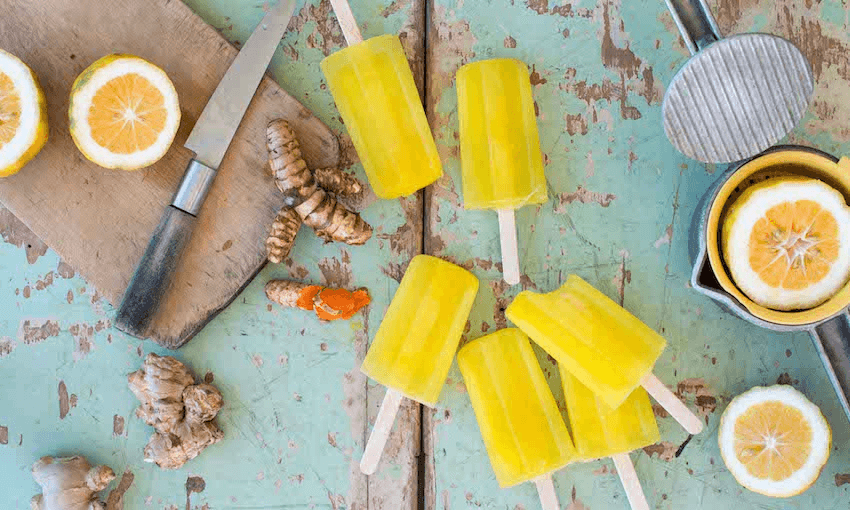 Recipe: Lemon, ginger and turmeric ice blocks | The Spinoff