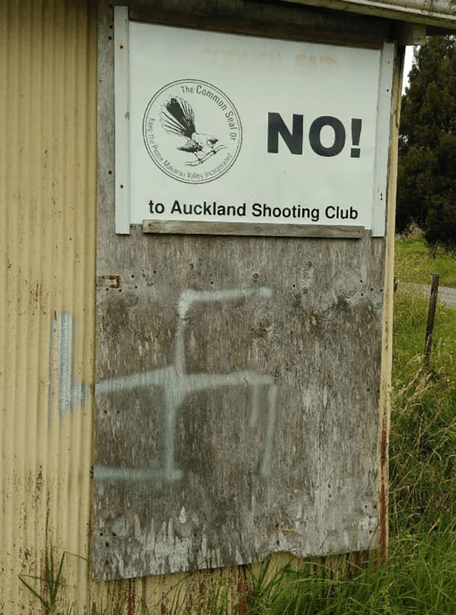 Swastikas and semi-automatics: Auckland gun club neighbours speak out ...