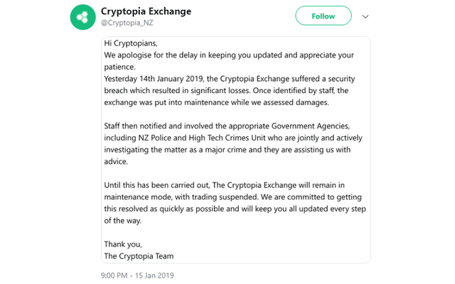 How New Zealand company Cryptopia lost over $20 million from a hack | The Spinoff