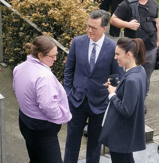 Jacinda Ardern just took Stephen Colbert for a coffee in Morningside ...