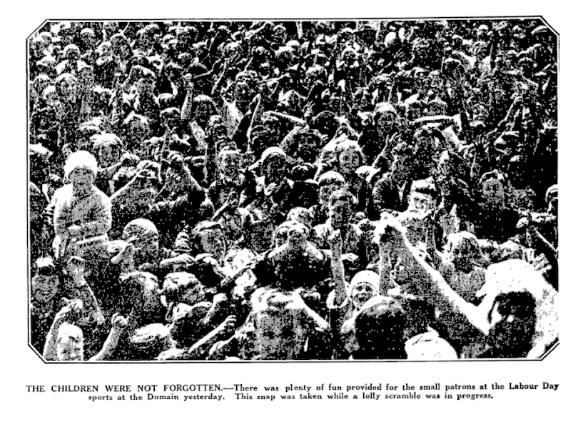 The chaotic history of the lolly scramble in New Zealand | The Spinoff