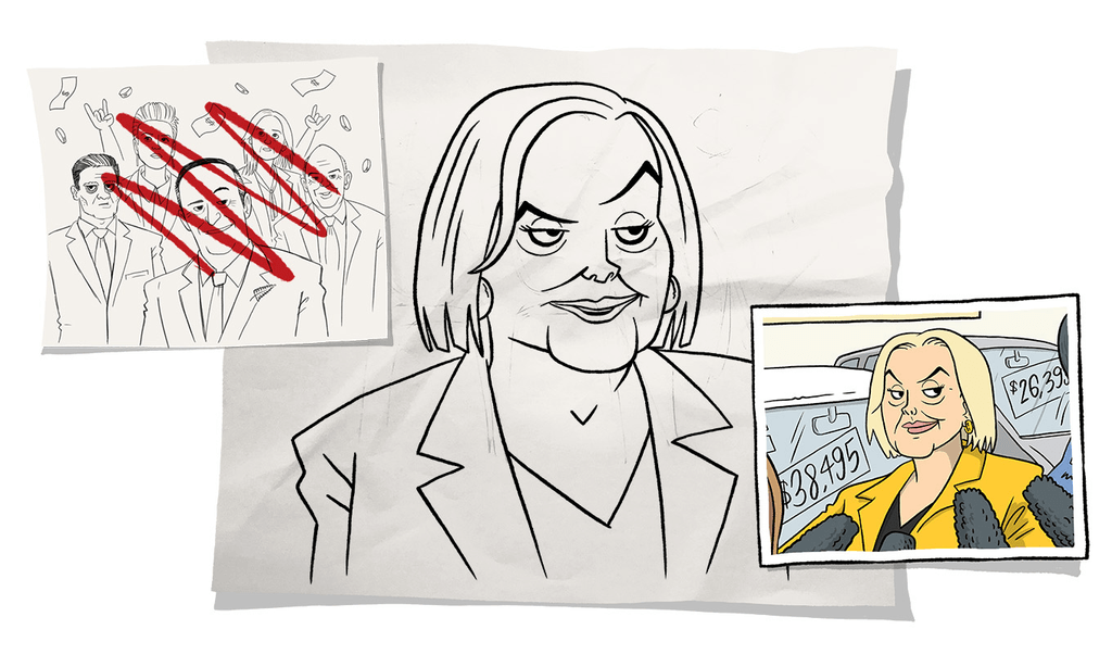 The Side Eye: How to draw Judith Collins | The Spinoff