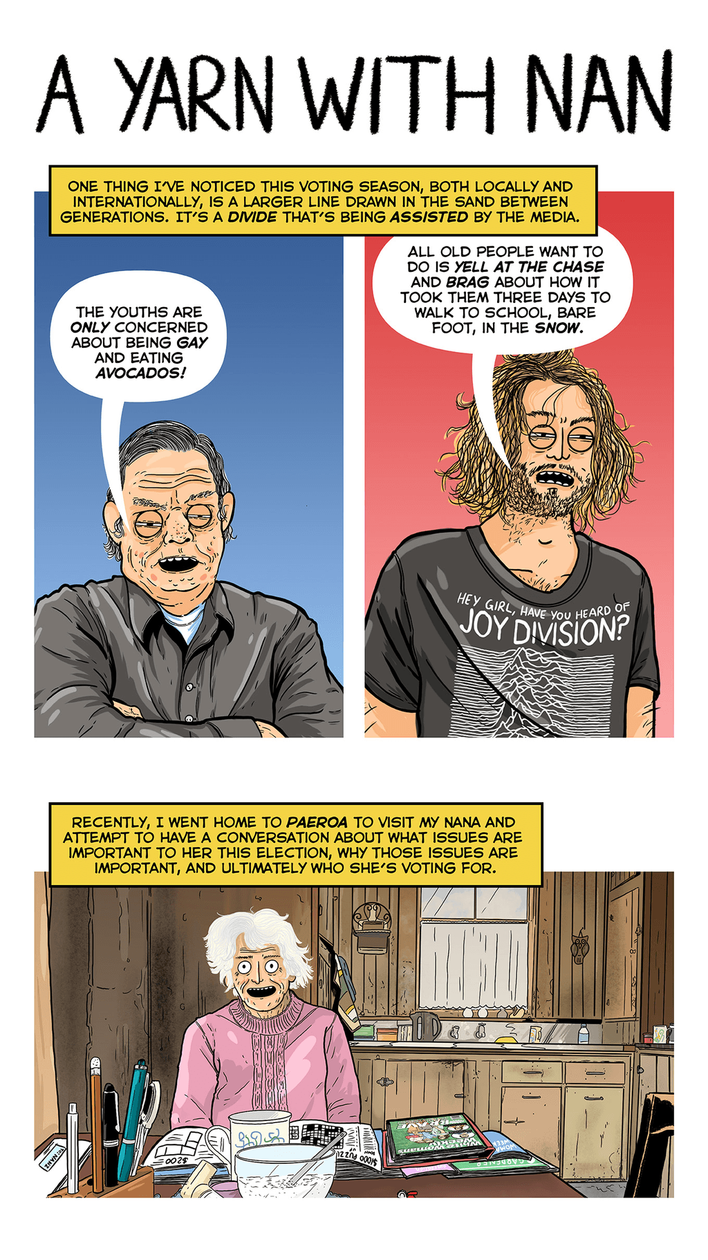 A yarn with Nan: A comic about voting, and what brings us together ...