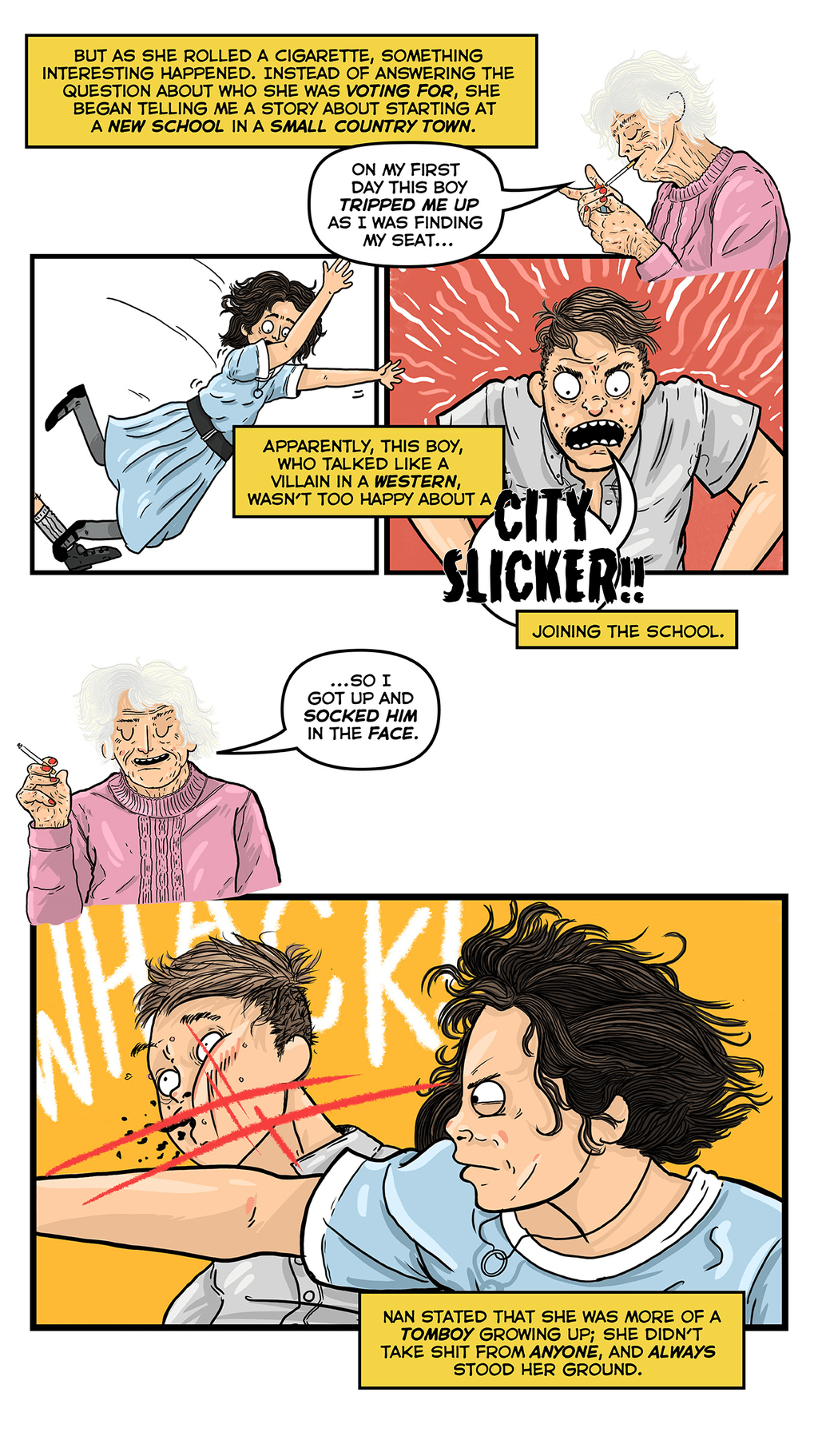 A yarn with Nan: A comic about voting, and what brings us together ...