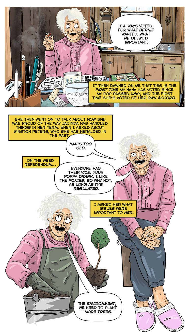 A yarn with Nan: A comic about voting, and what brings us together ...
