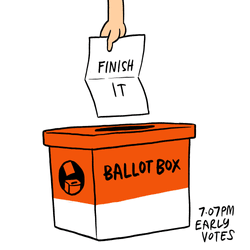 Election night in 10 drawings | The Spinoff