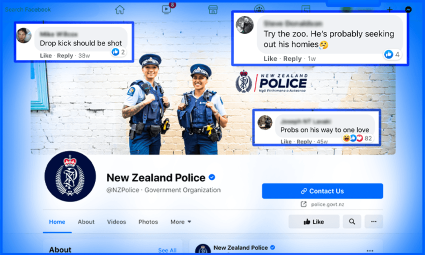 Who polices the police: Trash Facebook comments edition | The Spinoff