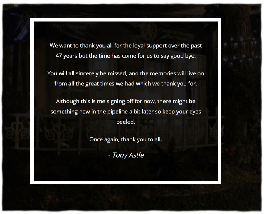 Raconteur, ratbag, knife-thrower: Tony Astle on 48 years as Antoine’s ...