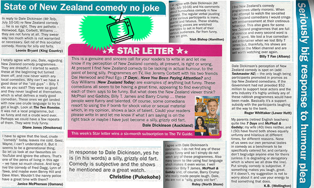 The best of Mr Telly, the TV Guide’s letters to the editor page | The ...