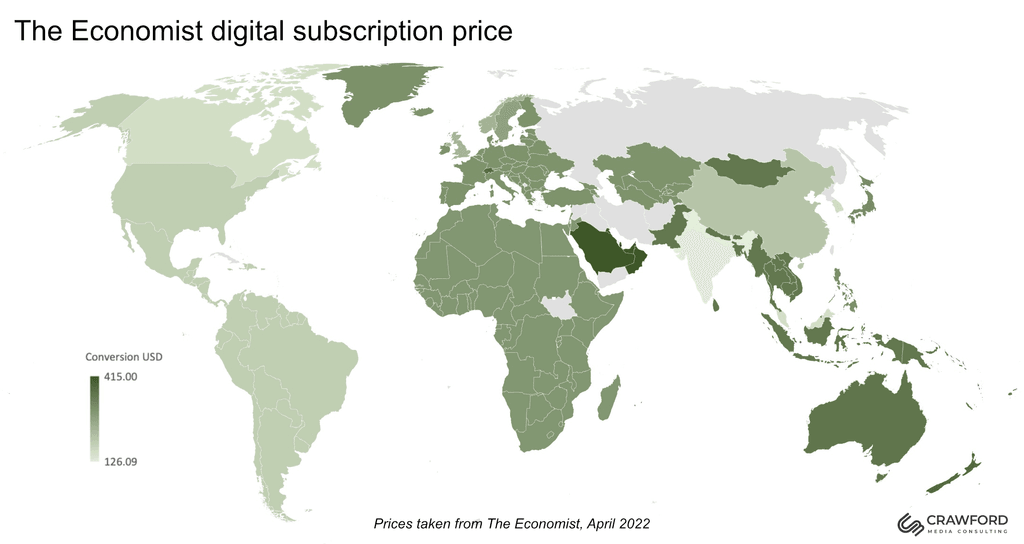 Online subscriptions to The Economist cost twice as much in NZ as the ...