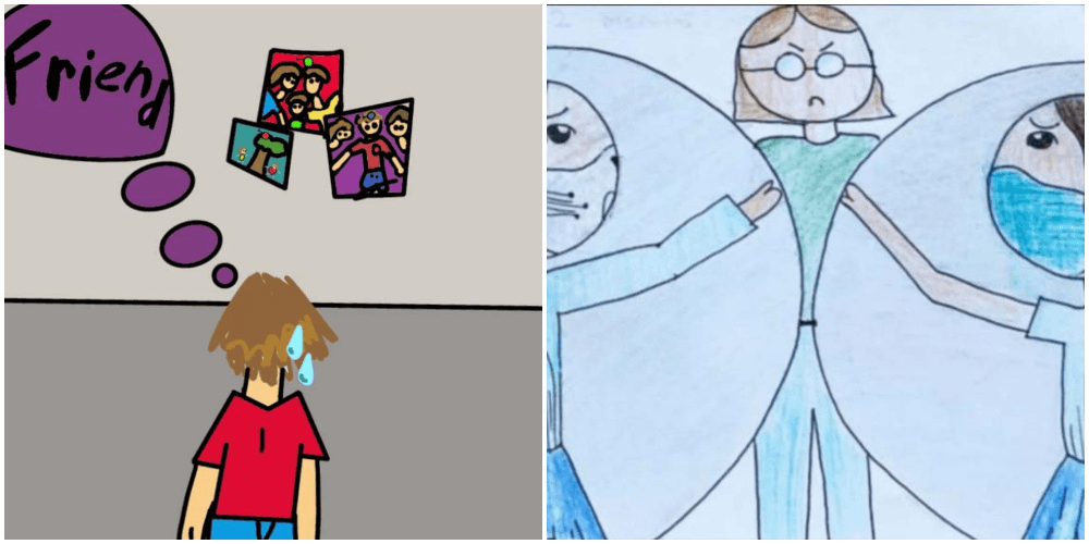 Kids draw their pandemic memories | The Spinoff
