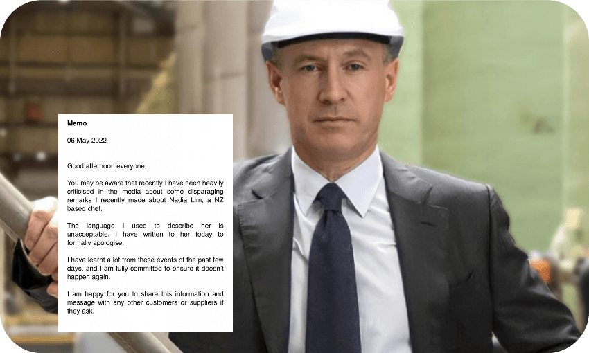 A leaked internal memo claims Simon Henry has apologised to Nadia Lim ...