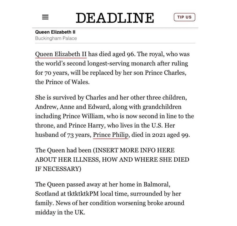 The Queen has died [add details here XXX]: media tributes seven decades ...