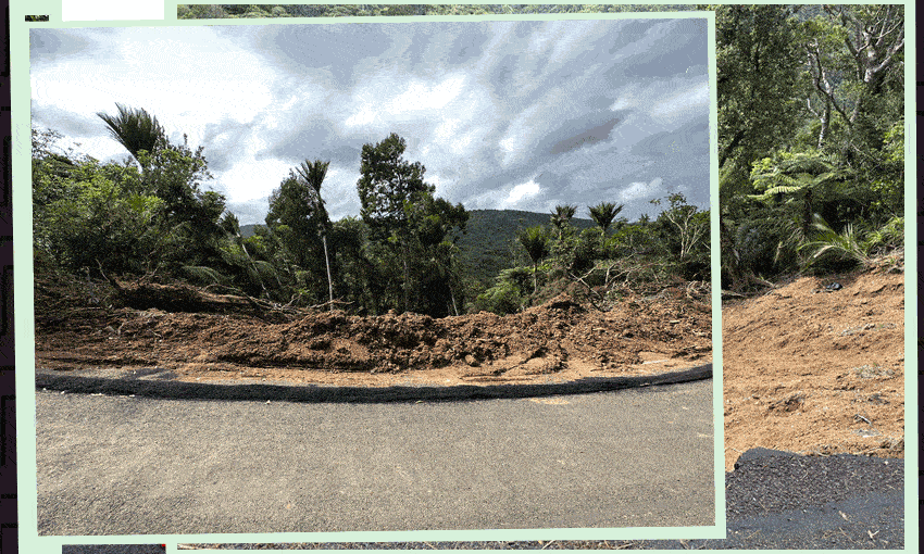 In Karekare, Muriwai and Piha, the roads are broken and people are at ...