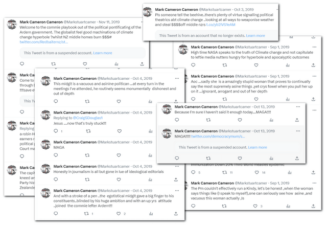 A very bleak scroll through the haunted Twitter crypt of Act MP Mark ...