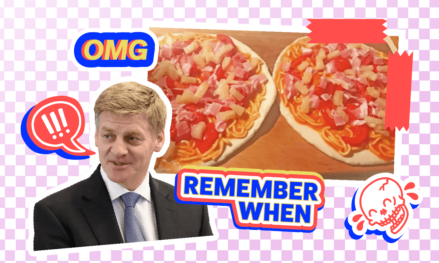 Remember when Bill English put spaghetti on a pizza? | The Spinoff