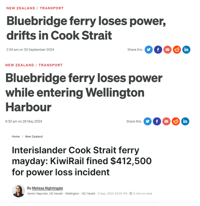 Breaking: Ferry crosses the Cook Strait without crashing into anything ...