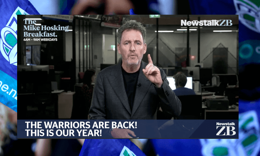 Mike Hosking is one of the Warriors’ biggest fans, and it doesn’t make ...