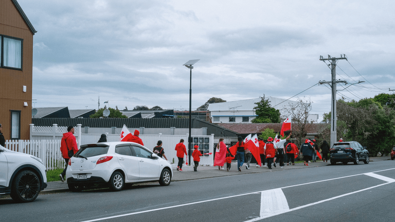 In pictures: MMT fans turn Penrose red ahead of Tonga’s thrilling win ...