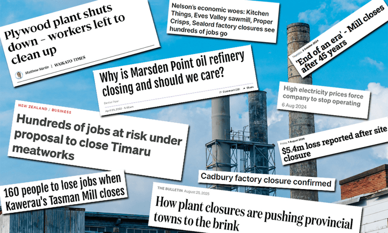 A bleak, brief round-up of 10 years of factory closures in New Zealand ...