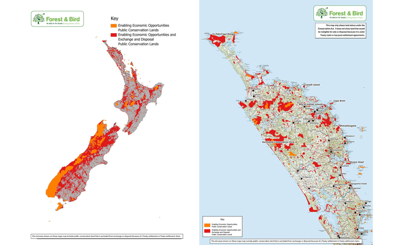 Maps reveal where conservation land could be sold off after government ...